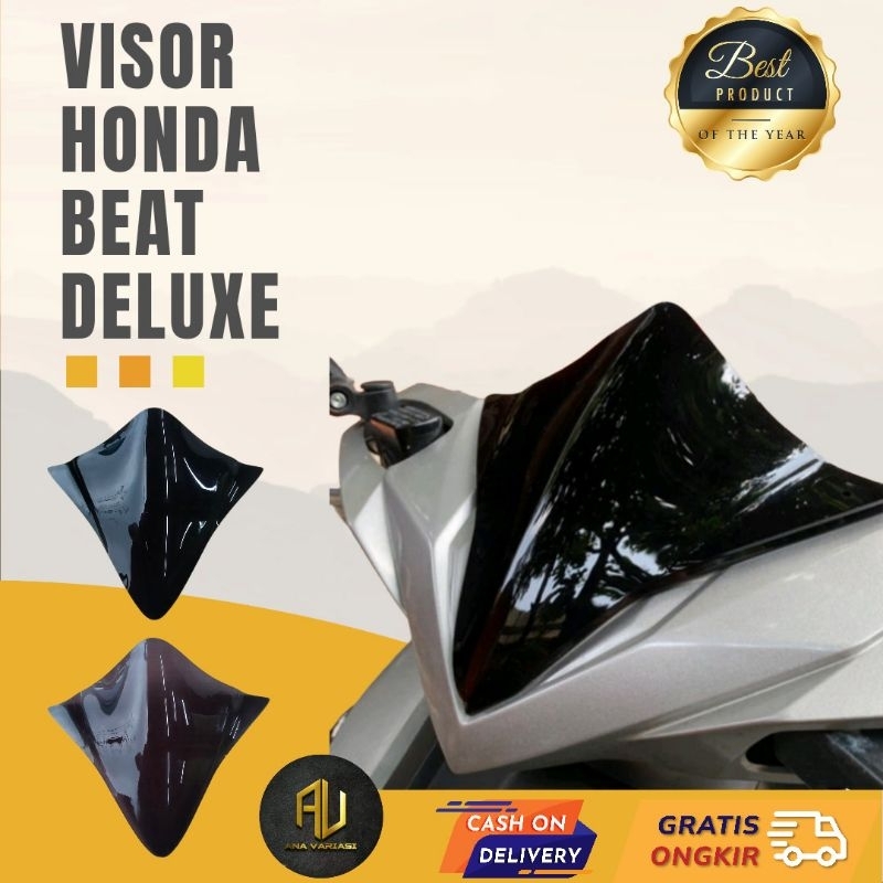 Jual visor beat deluxe windshield honda Beat deluxe bahan akrilik free ...