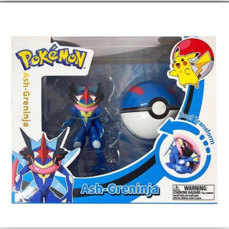 Jual Apolo Pokemon Ball Figure Ash Greninja Original | Shopee Indonesia