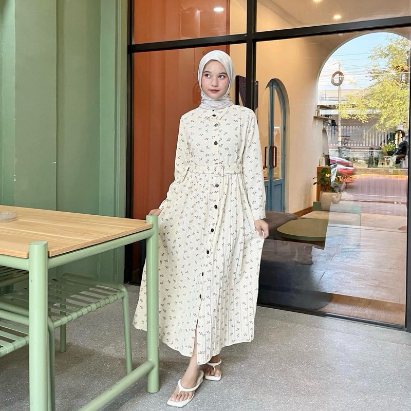 Jual PIONEE DRESS PLISKET GAMIS BUNGA DAILY CRINKLE PREMIUM KOREA BY ...