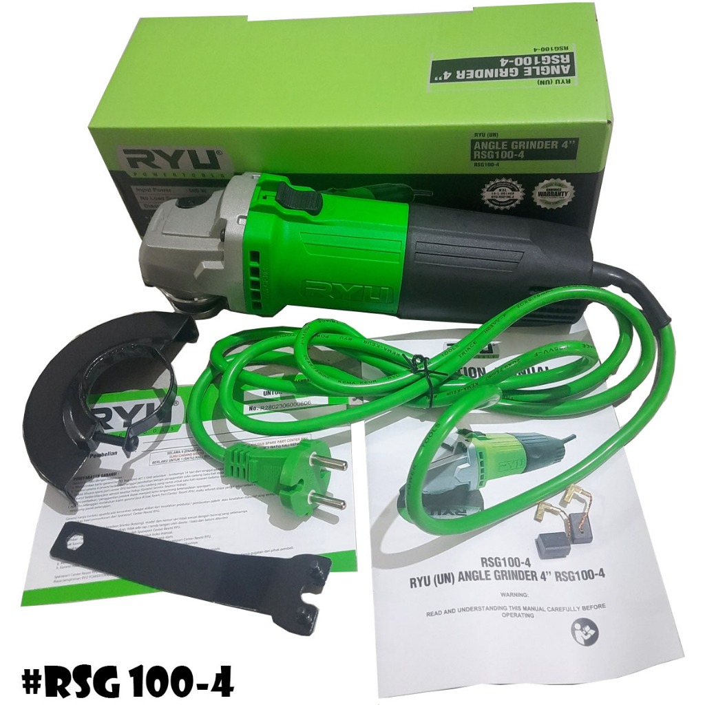 Jual ORIGINAL!!! RYU RSG 100-4 MESIN GERINDA TANGAN GERINDA POTONG GERINDA POLES DLL GRINDA ...
