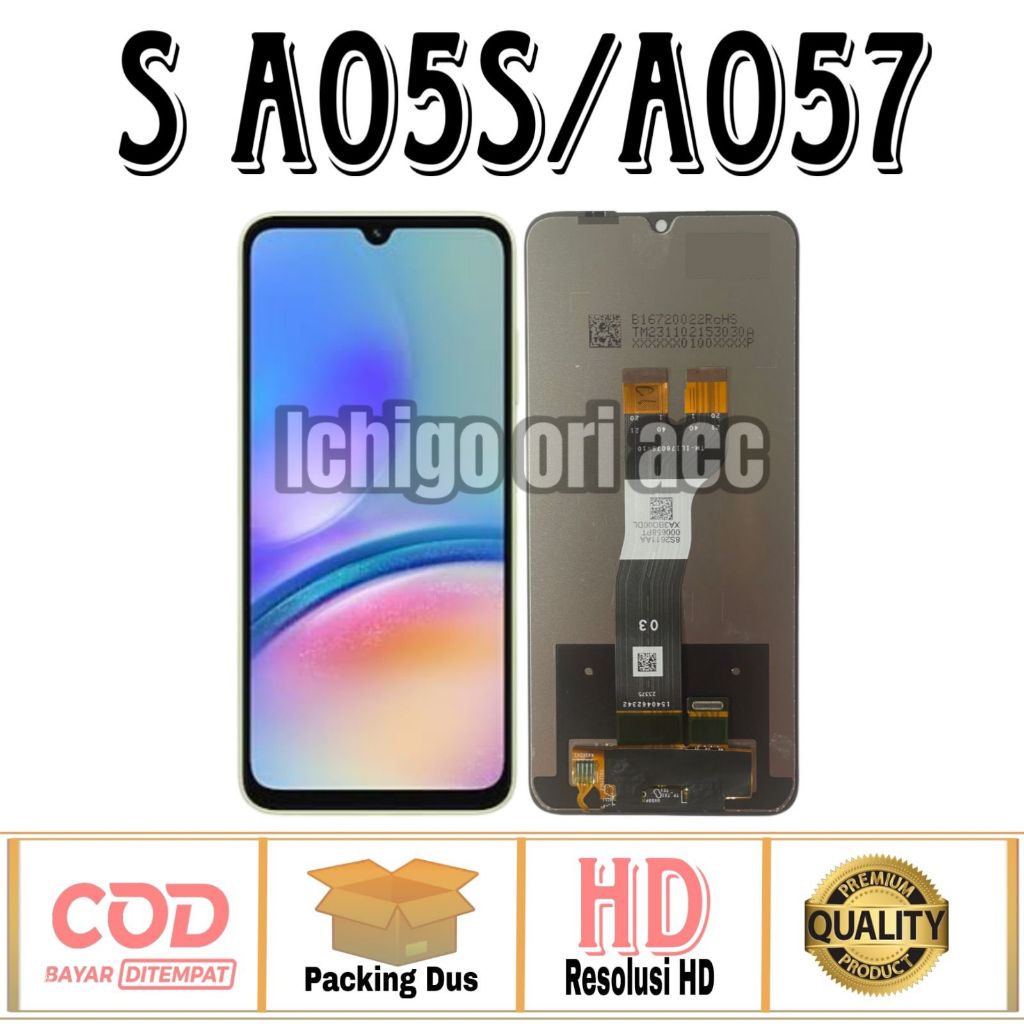 Jual LCD TOUCHSCREEN SAMSUNG GALAXY A05S A057 A057F COMPLETE BLACK ...