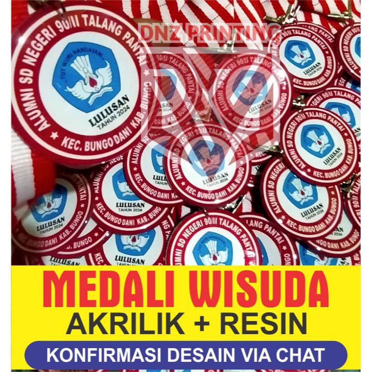 Jual Medali Wisuda / Medali Kelulusan (Akrilik Resin) | Shopee Indonesia