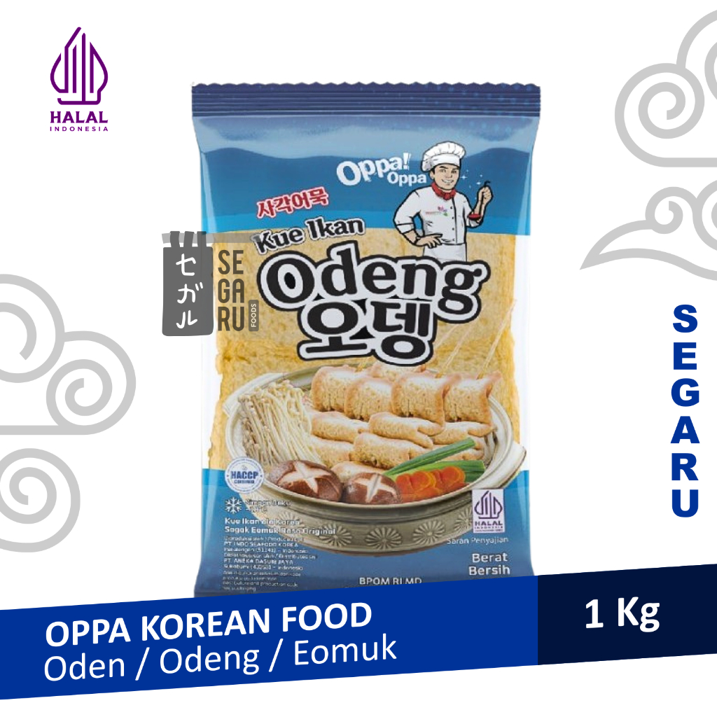 Jual Oden Odeng | Eomuk Kotak| Korean Fish Cake OPPA 1Kg | Shopee Indonesia