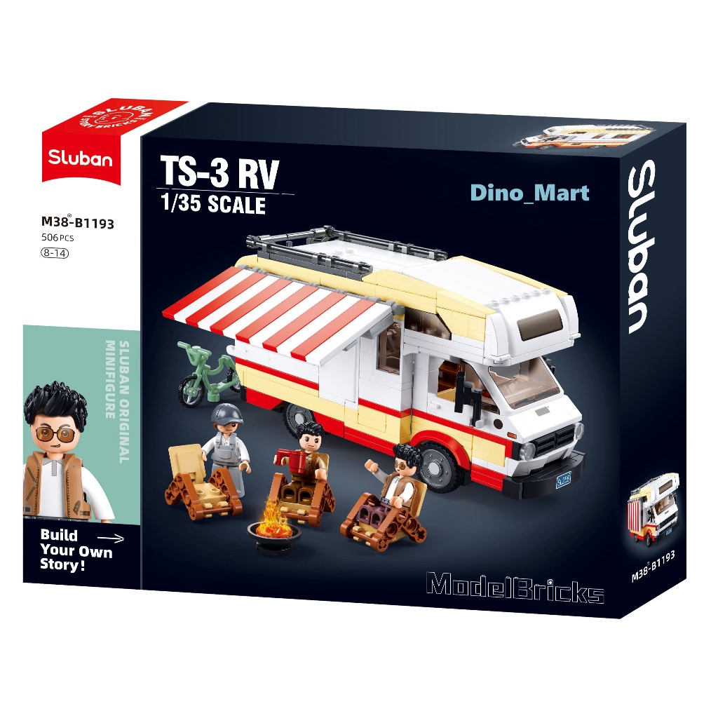 Jual Sluban Model Bricks Mobil Caravan RV M38-B1193 - Dino Mart ...