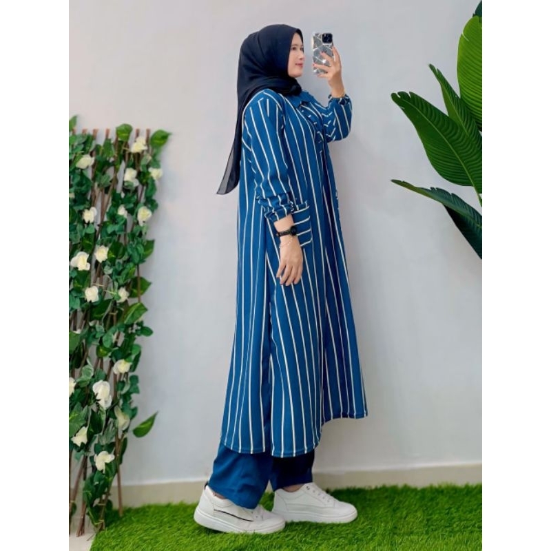 Jual Long Tunik ( One Set ) | Shopee Indonesia