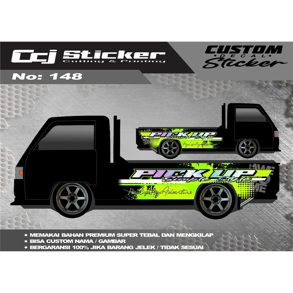 Jual Stiker decal bak samping L300, Granmax, Traga, New Carry, T120ss ...