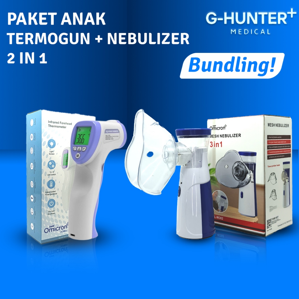 Jual Paket Bundling Hemat 2 In 1 / Nebulizer Portable/alat Nebulizer ...