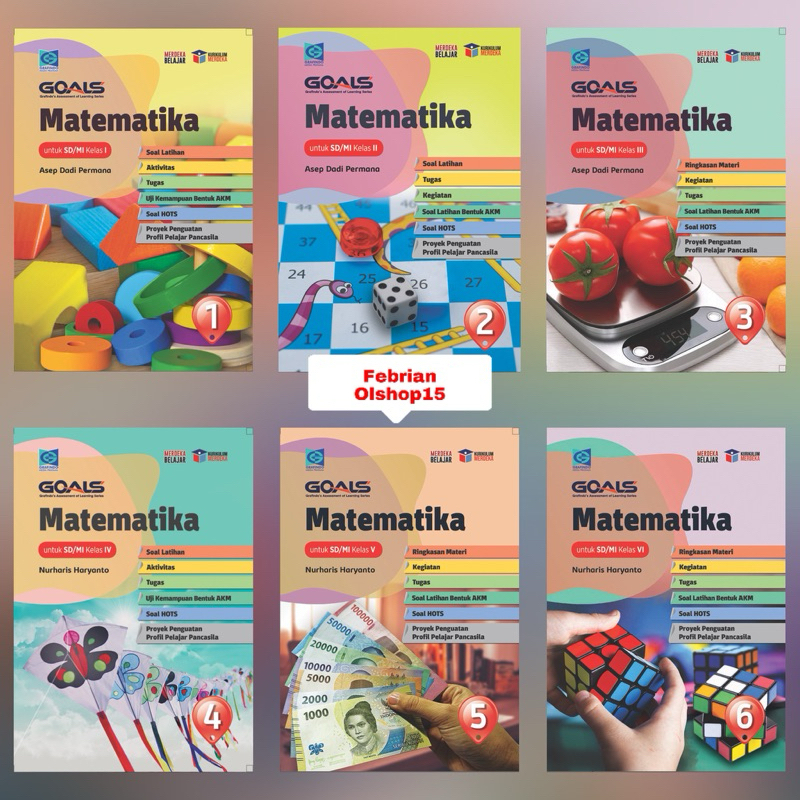 Jual BUKU LATIHAN SOAL GOALS MATEMATIKA SD/MI KELAS 1 2 3 4 5 6 KURIKULUM MERDEKA GRAFINDO ...