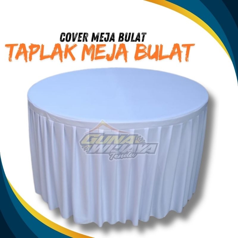 Jual Cover Meja Bulat Polos (Bisa Riques Ukuran) | Shopee Indonesia