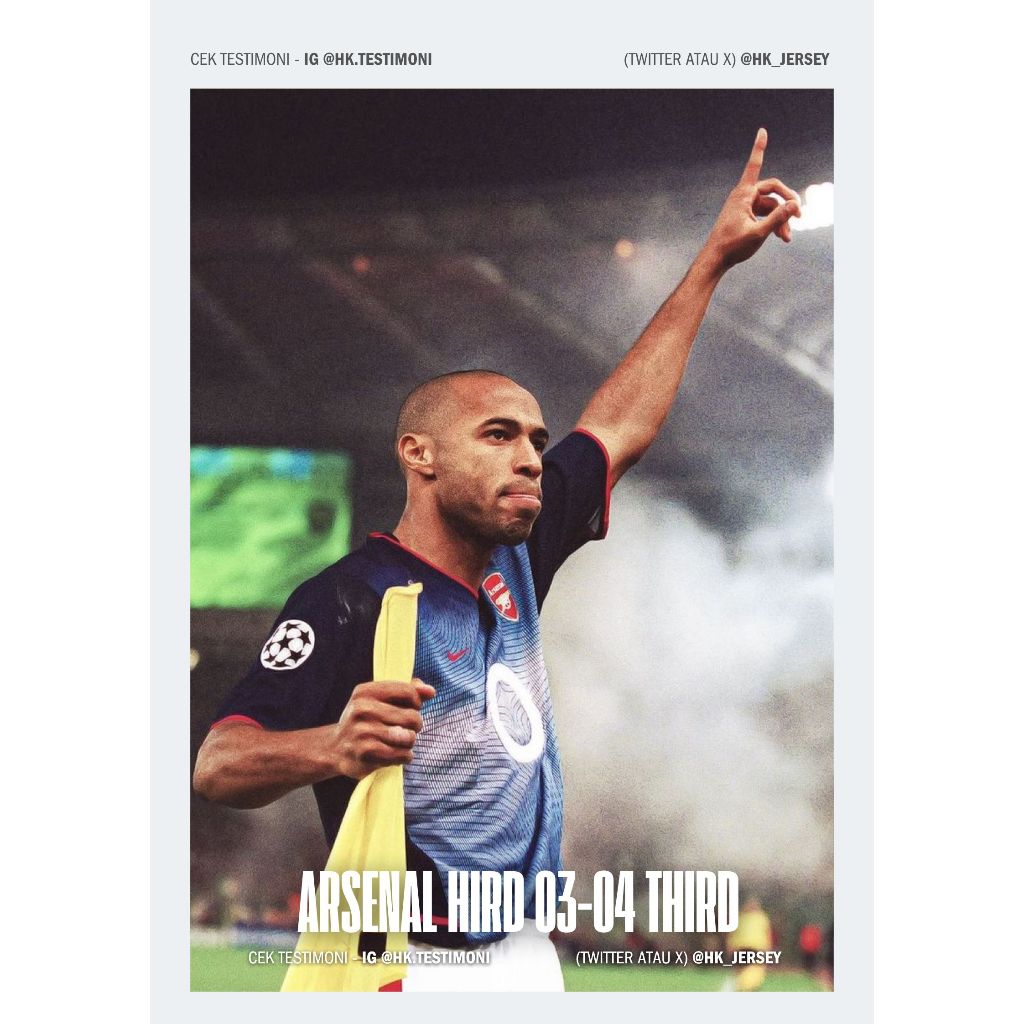 Jual SEBUAH JERSEY BOLA ARSENAL 2003-2004 THIRD VINTAGE | Shopee Indonesia