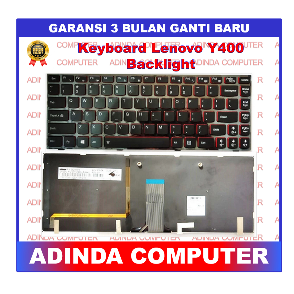 Jual Keyboard Lenovo Ideapad Y400 Y400N Y400P Y410P Y430P Y410N Backlight | Shopee Indonesia