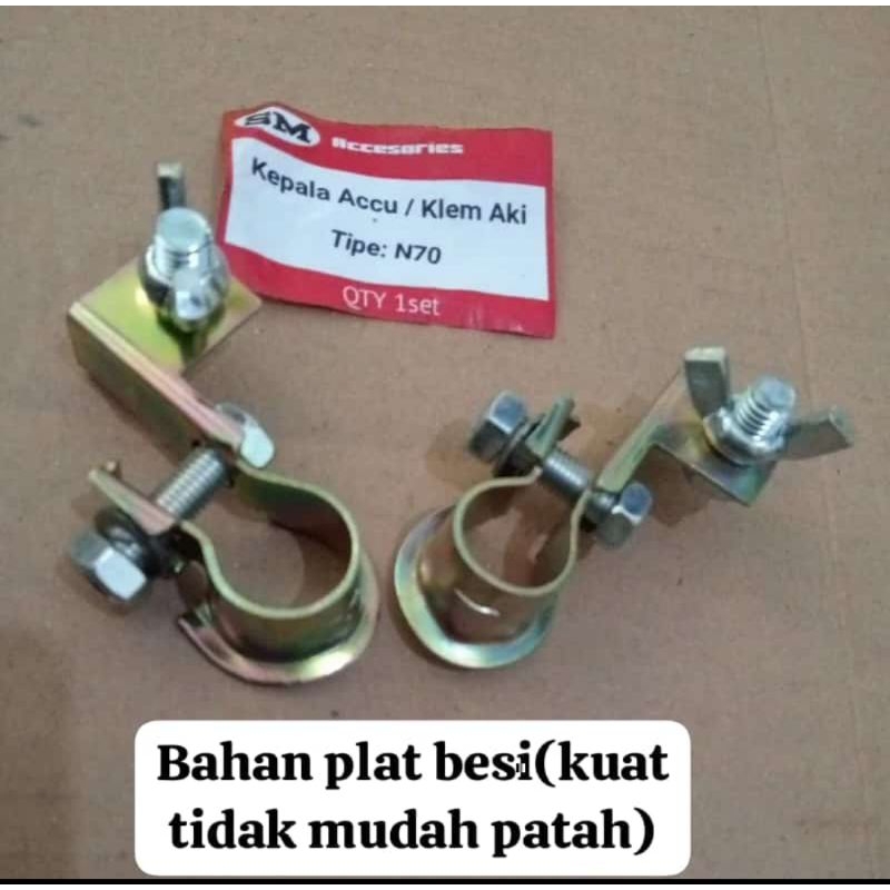 Jual Nepel aki besar/terminal accu,klem aki (bahan besi plat tebal,kuat ...
