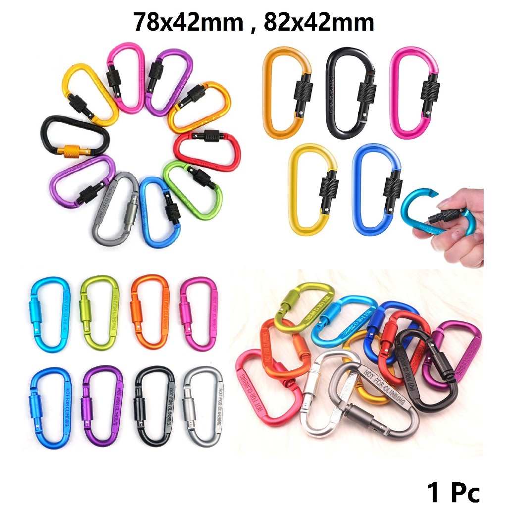 Jual Gantungan Carabiner Aluminium Quickdraw NOT FOR CLIMBING Harga/1pc ...