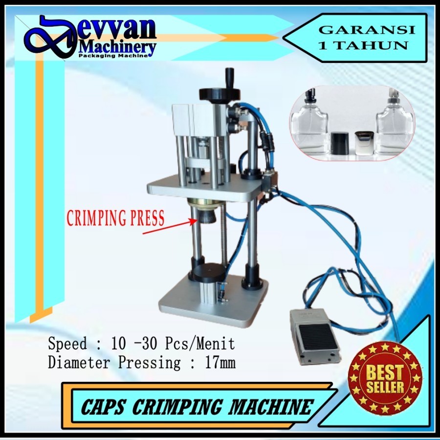 Jual Mesin Capping Crimping Machine Press Caps Bottle Parfume | Shopee ...