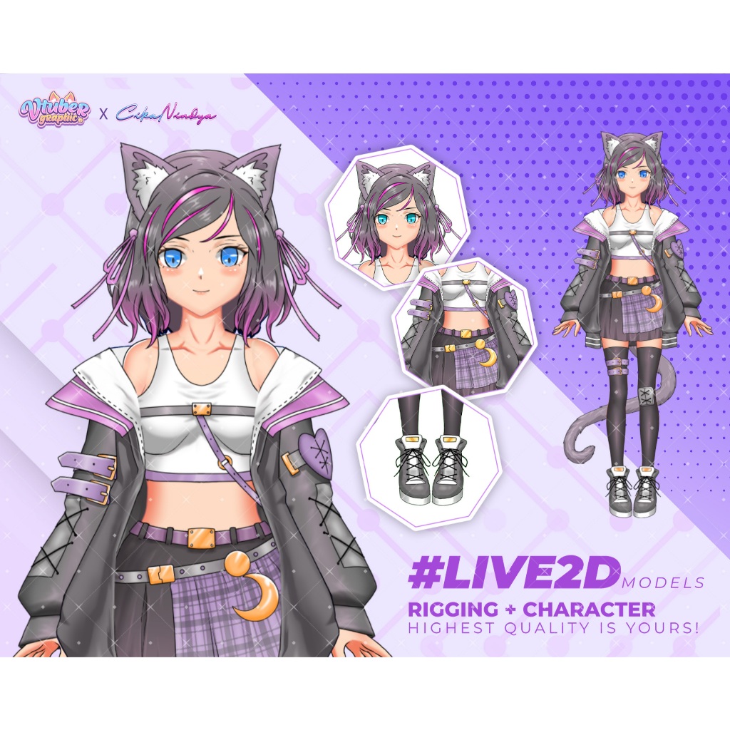 Jual Langkah Awal Menjadi Vtuber dengan Karakter Anime, Live2D Untuk ...