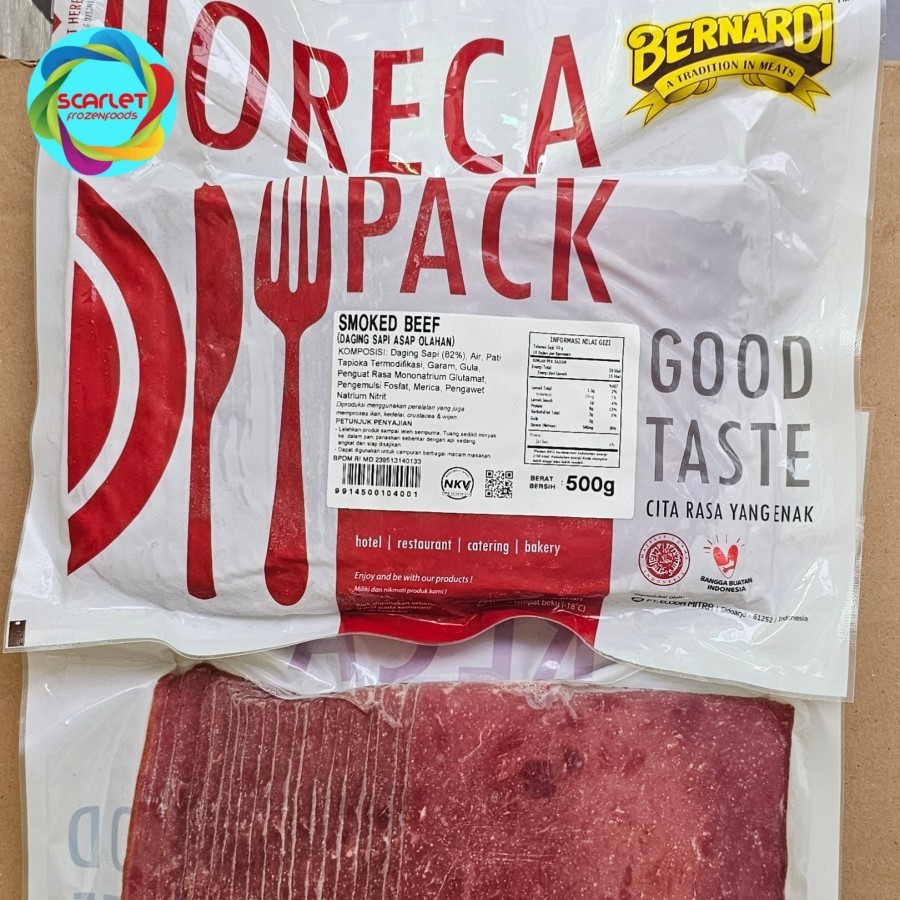 Jual Bernardi Smoked Smoke Beef Block Blok Daging Asap Kotak [500g ...