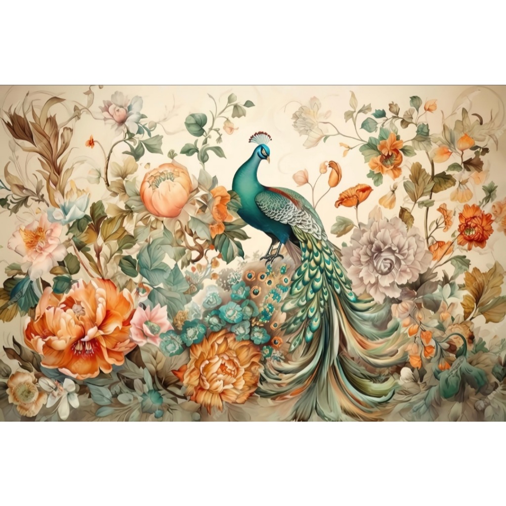 Jual Backdrop/Background/Wallbanner/MMT Dekorasi Pelaminan Merak ...