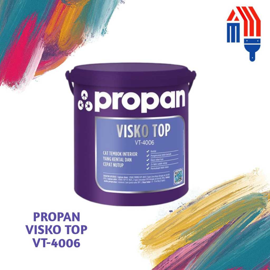 Jual Propan Visko TOP VP-4006 Cat Dinding dan Plafon Interior 5 Kg ...