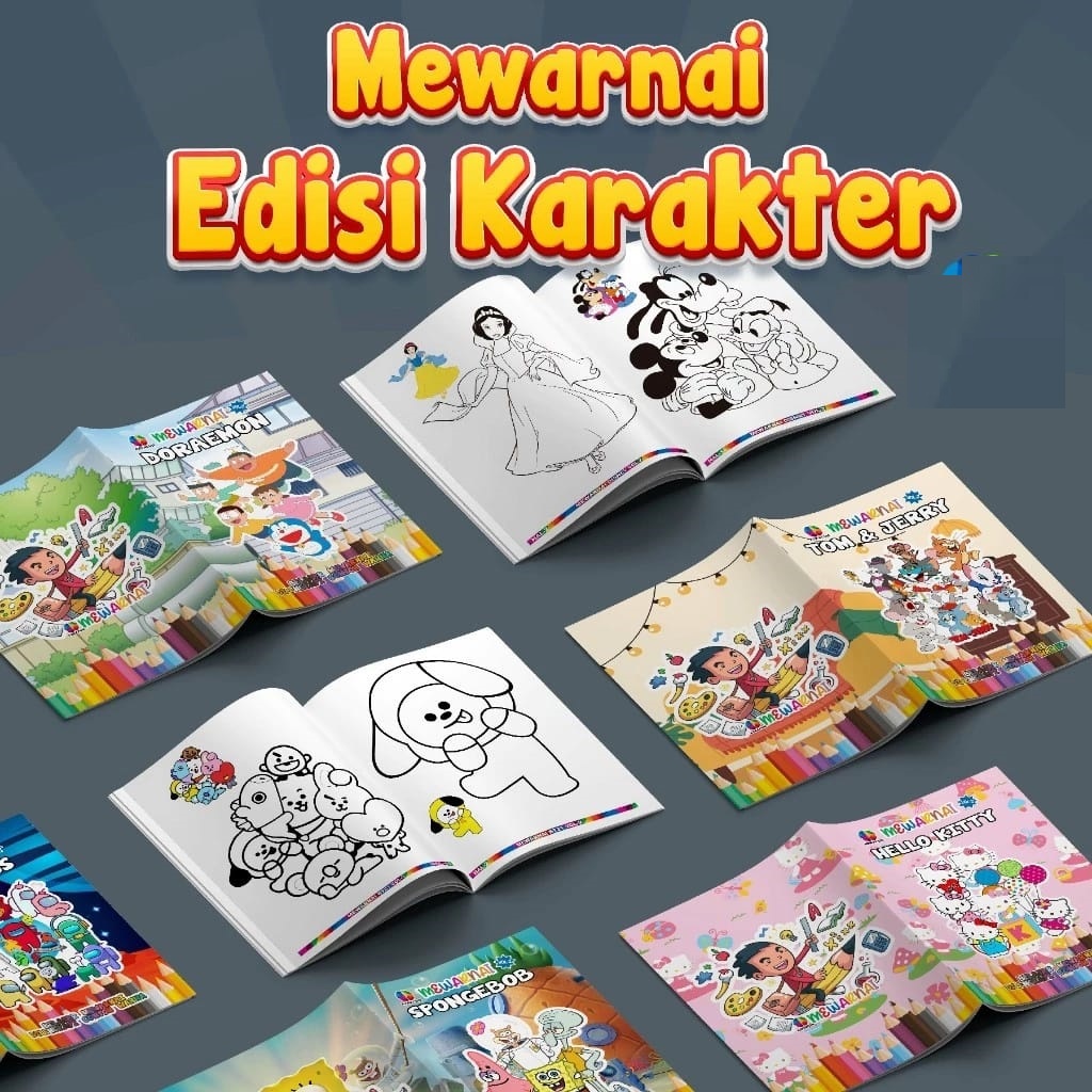 Jual BUKU MEWARNAI Full colour - buku mewarnai anak Kreativitas Anak ...