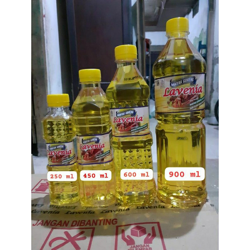 Jual minyak goreng 250ml kemasan botol lavenia | Shopee Indonesia