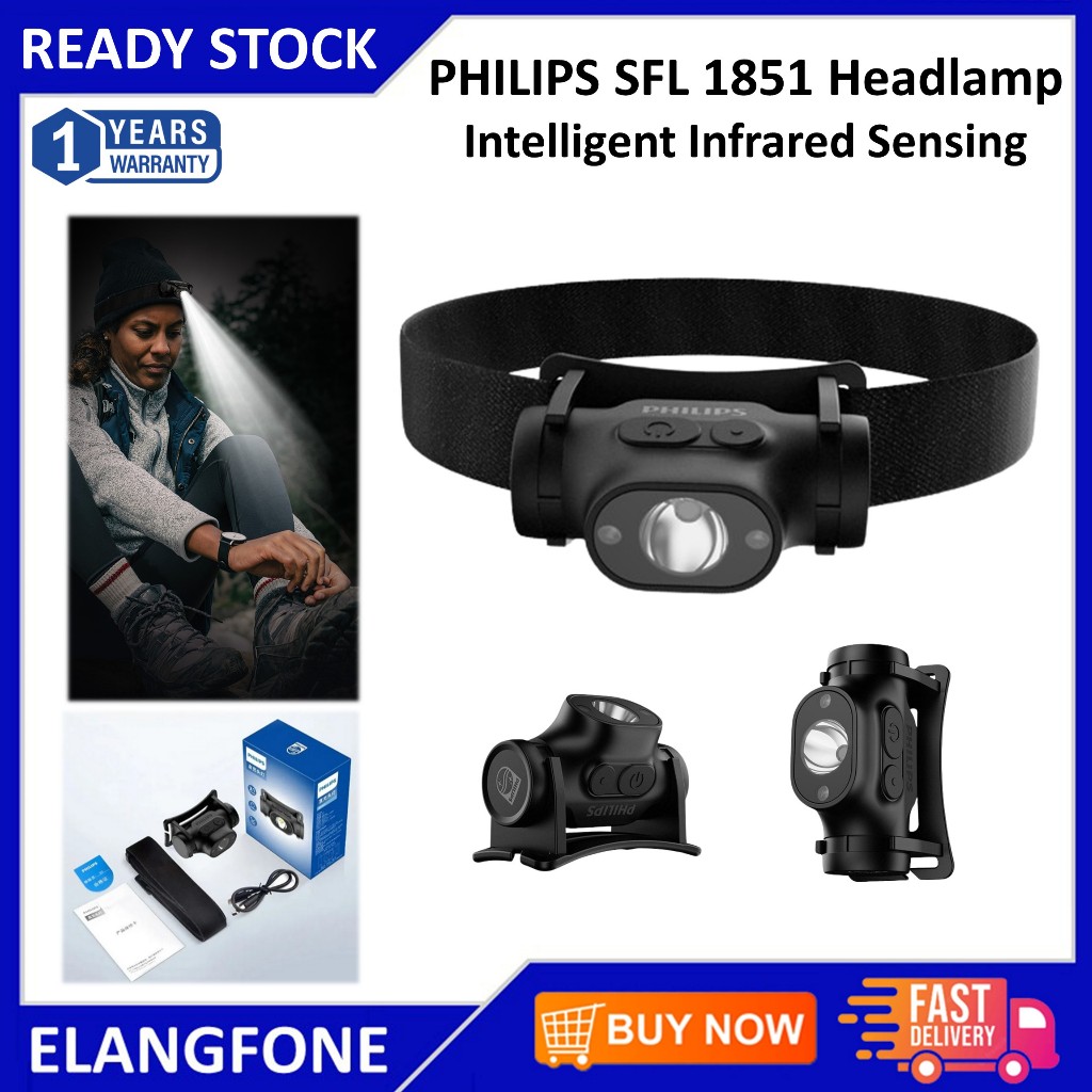 Jual Philips SFL1851 Headlamp Senter Kepala Super Terang / Lampu Senter ...