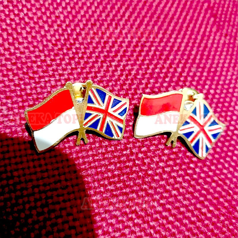Jual Cross Flag Pin Indonesia Union Jack Pin Bendera Persahabatan ...
