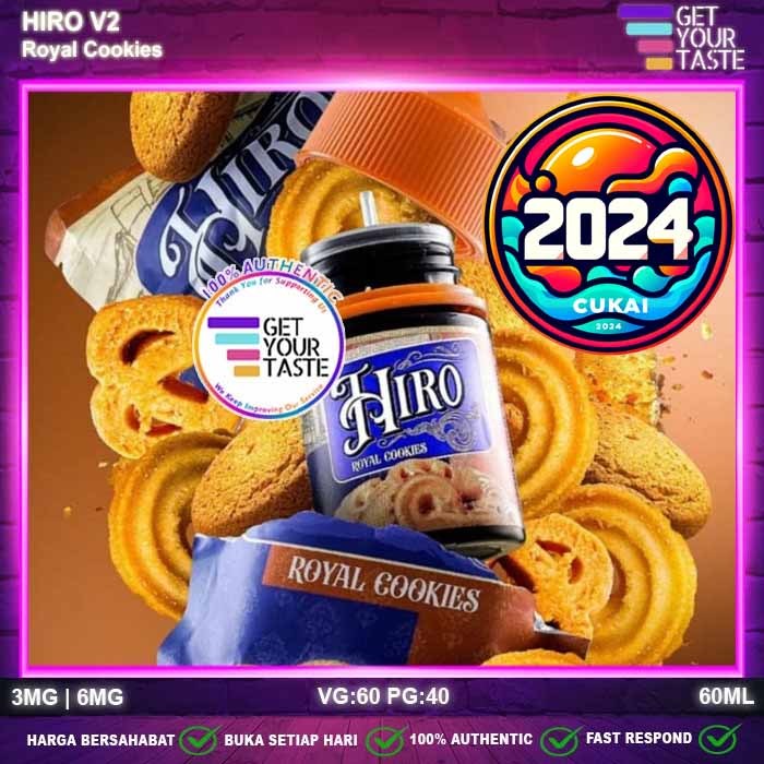 Jual Liquid Hiro V2 Royal Cookies 60ML by Jozojo Brew x Eliquid ...