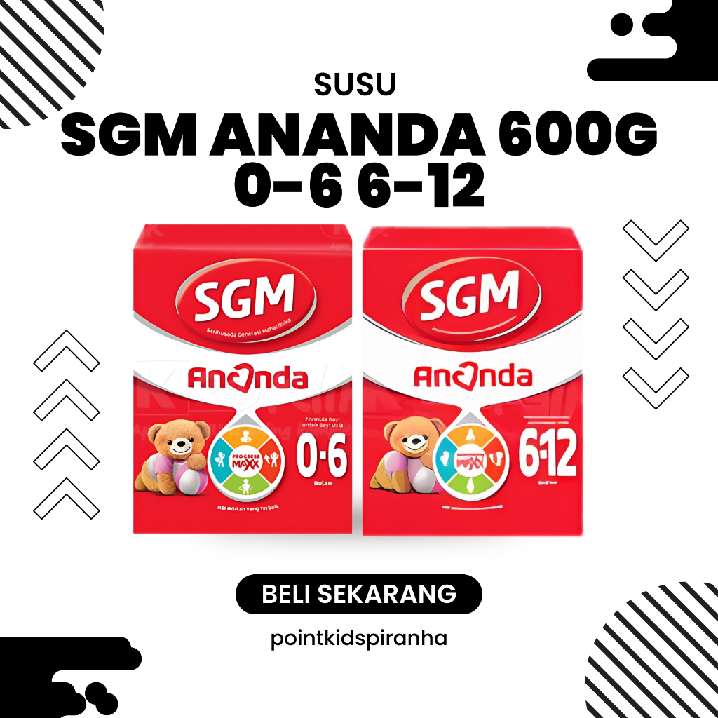 Jual SUSU SGM ANANDA 0-6&612 Bulan 600GR | Shopee Indonesia