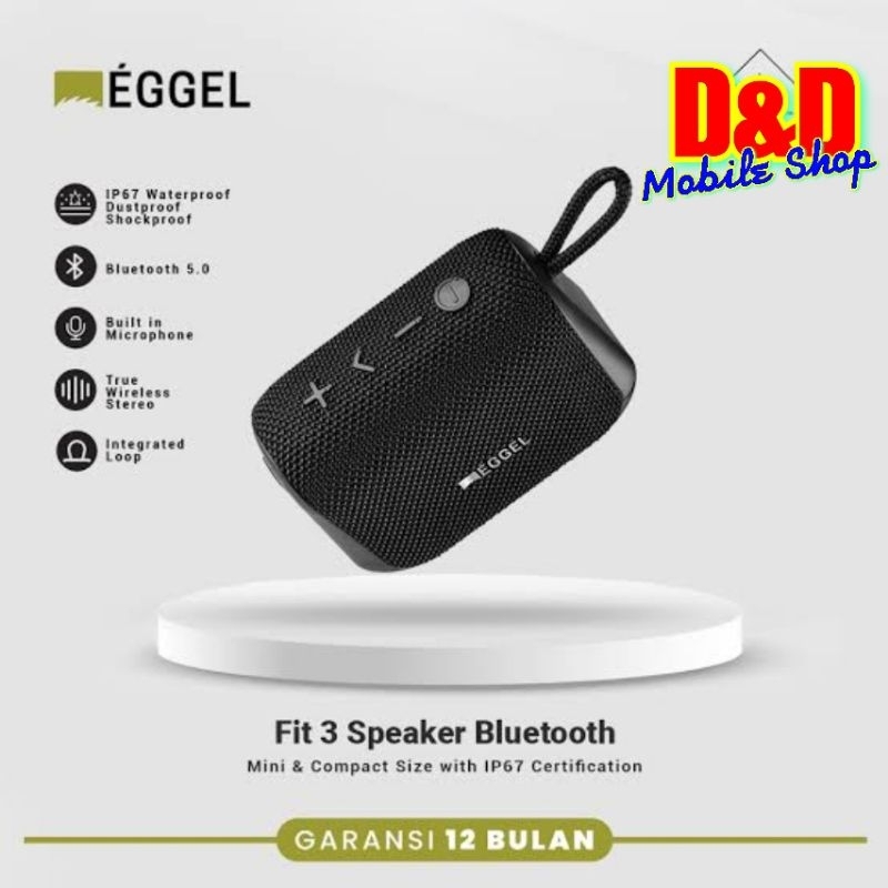 Jual EGGEL FIT 3 WATERPROOF TWS PORTABLE BLUETOOTH SPEAKER GARANSI ...