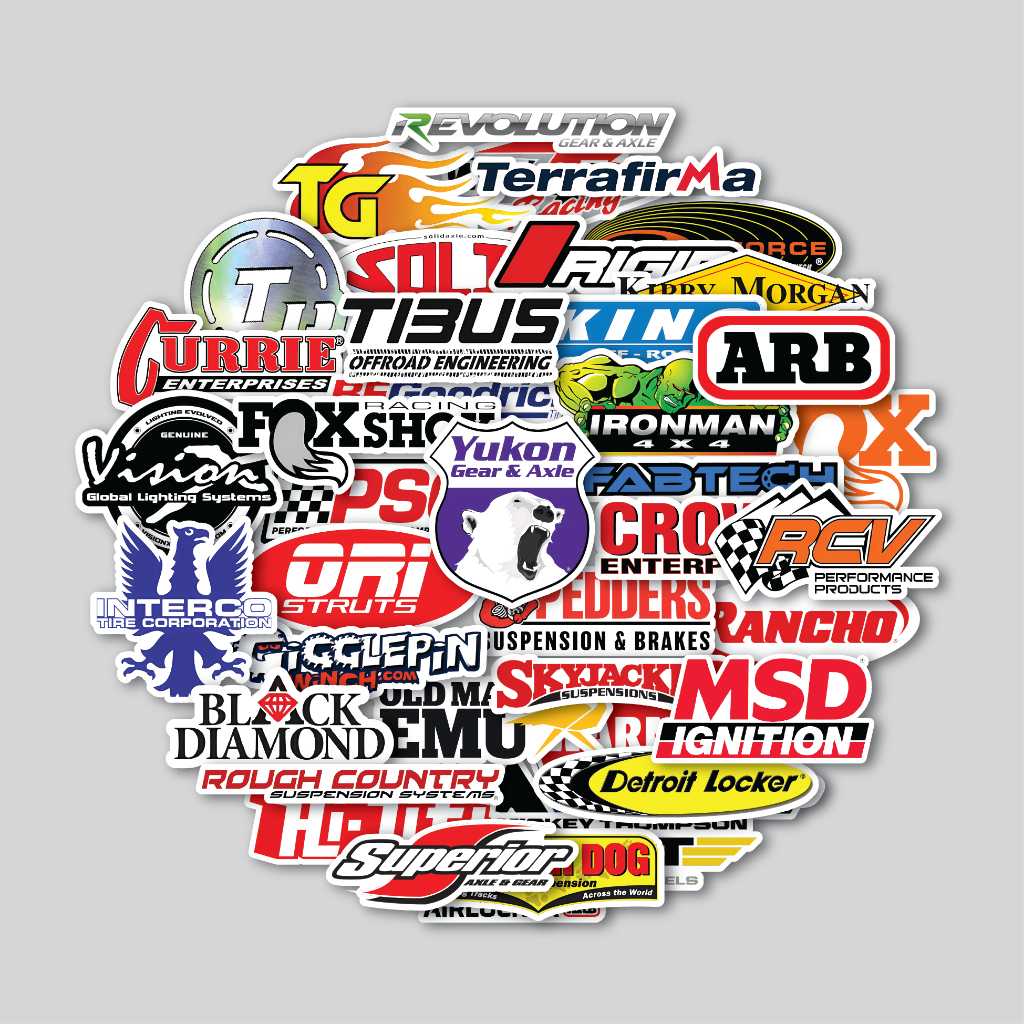 Jual STICKER PACK OFF ROAD SPARE PART LOGO | STICKER TUMBLER | STIKER ...