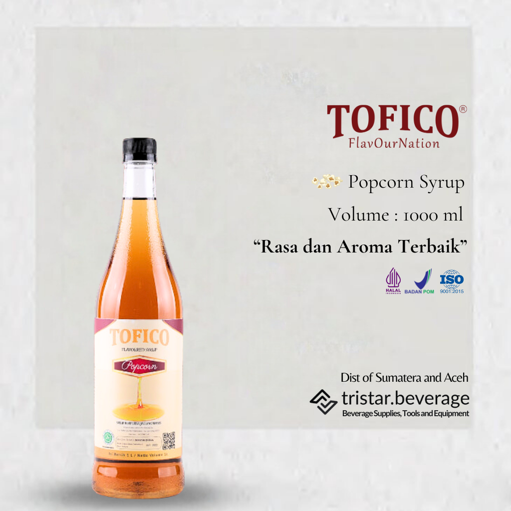 Jual PRODUK KEKINIAN - Sirup Premium Rasa Popcorn - Tofico Syrup 1 ...