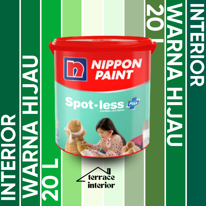 Jual Cat Tembok Spotless Plus Nippon Paint Interior Warna Hijau 20 ...