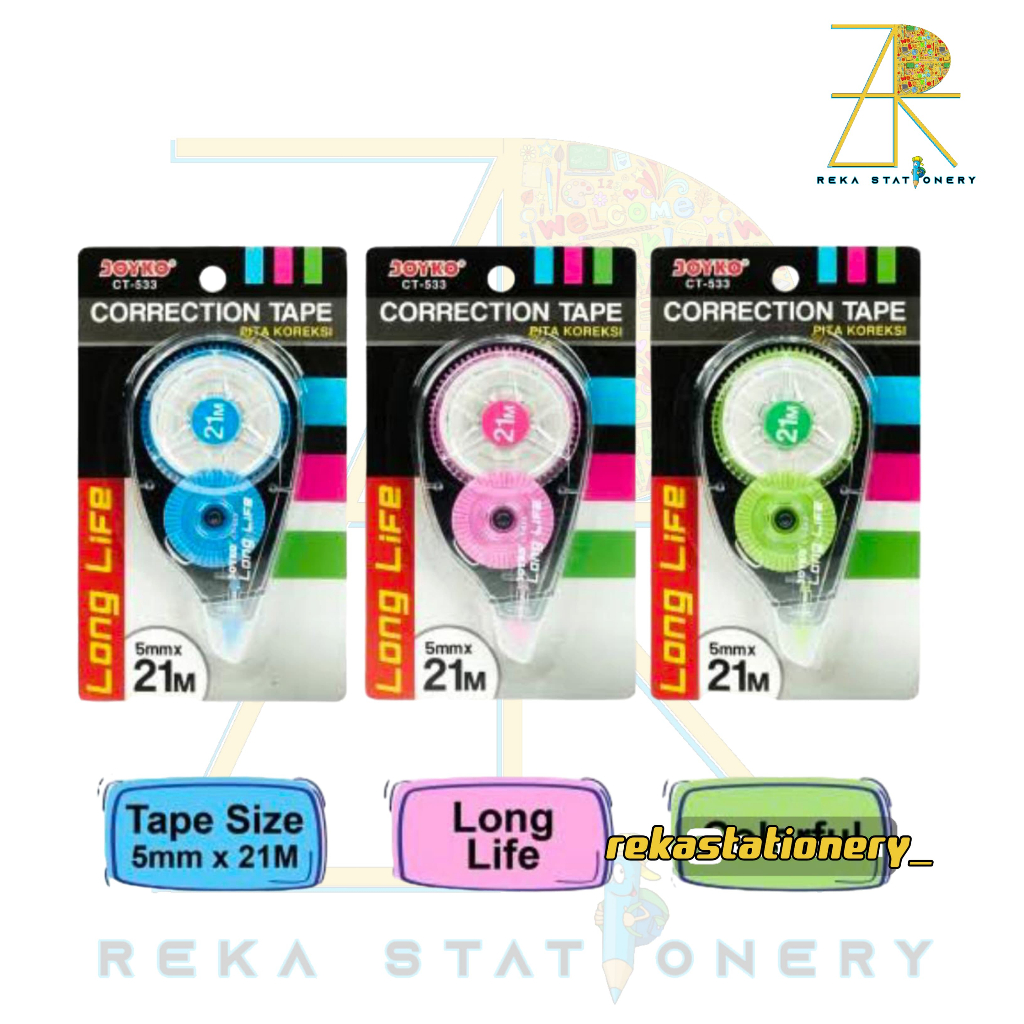 Jual Correction Tape Joyko - Tape Koreksi, Mudah dan Cepat untuk ...