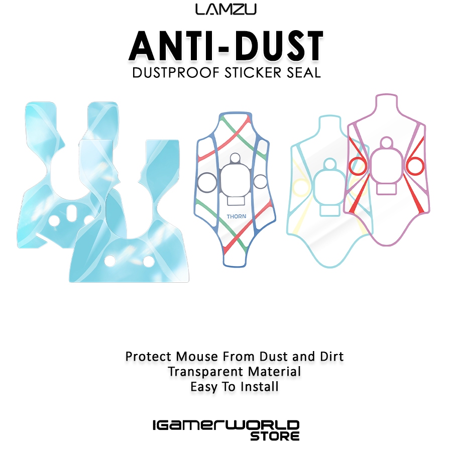 Jual Lamzu Dustproof Seal Anti Dust Sticker for Lamzu Gaming Mouse ...