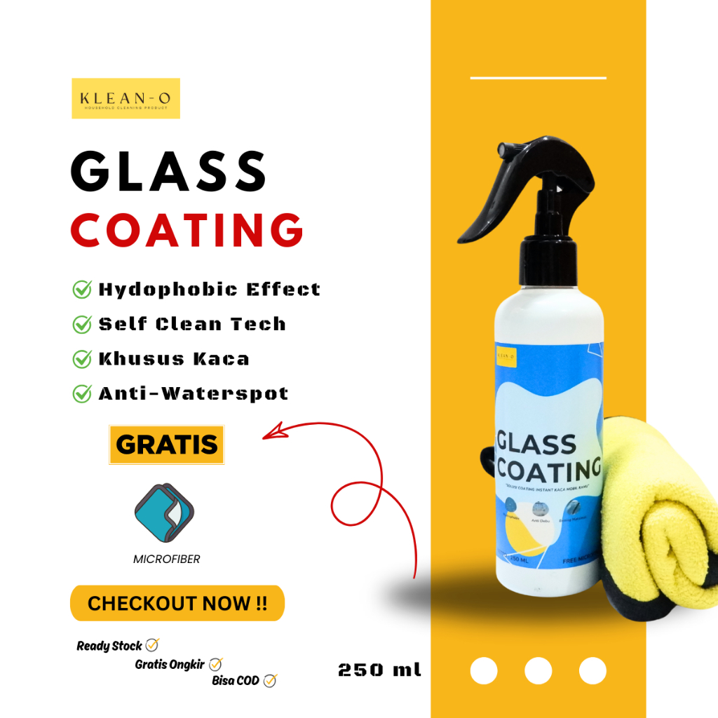 Jual Glass Coating | Coating Kaca Mobil | Efek Hydrophobic Daun Talas ...