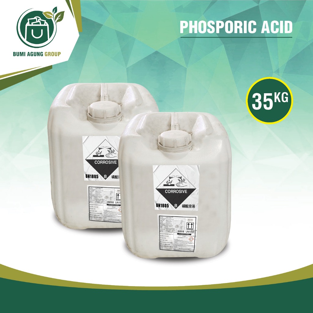 Jual Phosphoric Acid 85%, Asam Fosfat 35kg 1 derigen jerigen 35 KG | Shopee Indonesia