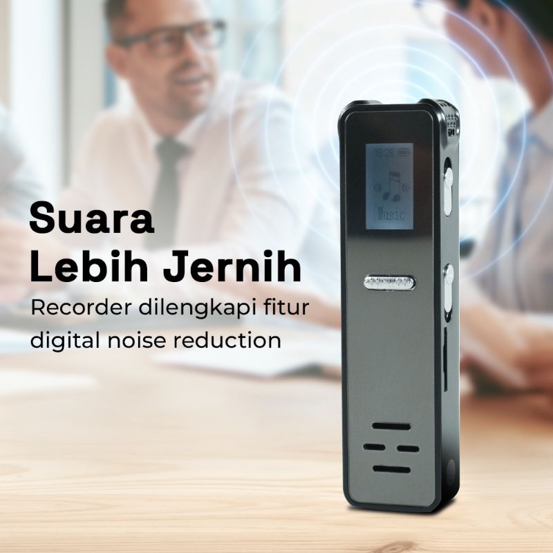 Jual Perekam Suara Portabel Voice Recorder Noise Reduction 1536Kbps ...