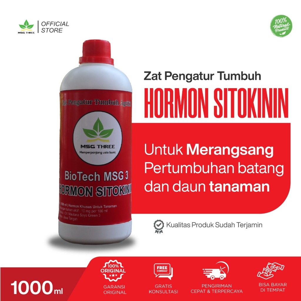 Jual Hormon sitokinin MSG 3 - Pupuk ZPT zat pengatur tumbuh pertumbuhan ...
