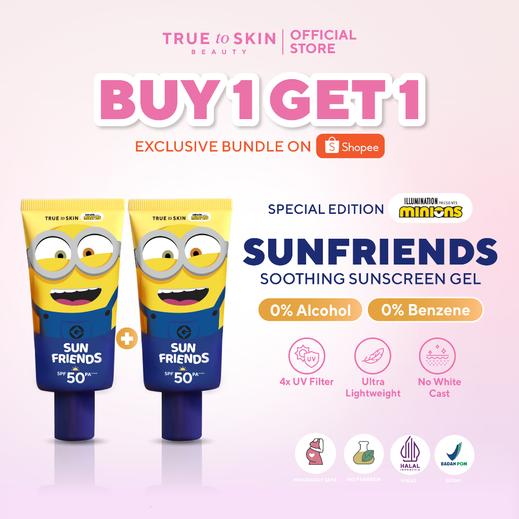 Jual [ BUY 1 GET 1 ] [ MINIONS SPECIAL EDITION ] True to Skin ...