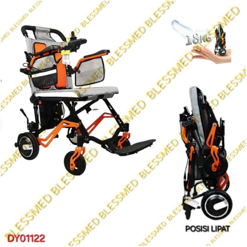 Jual Kursi Roda Elektrik Alumunium Ringan (18kg) Sellaco DY01122 ...