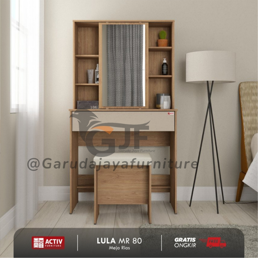 Jual SET MEJA RIAS MINIMALIS/MEJA RIAS DENGAN CERMIN DAN STOOL KURSI ...