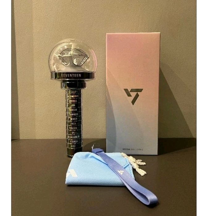 Jual (READY STOCK) SEVENTEEN SVT Official Lightstick V3 + Deco ring ...