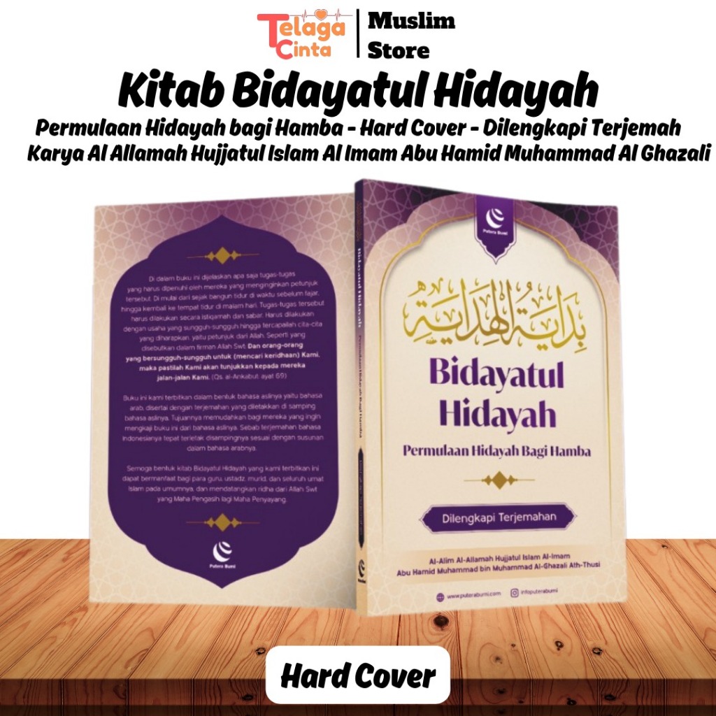 Jual [ DIJAMIN ORIGINAL ] Kitab Bidayatul Hidayah Terjemah Karya Al Imam Ghazali Hard Cover ...