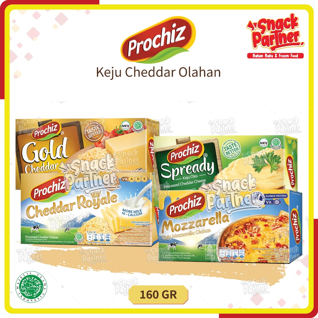 Jual PROCHIZ 160 GR - GOLD SPREADY ROYALE MOZZARELLA - Keju Cheddar ...