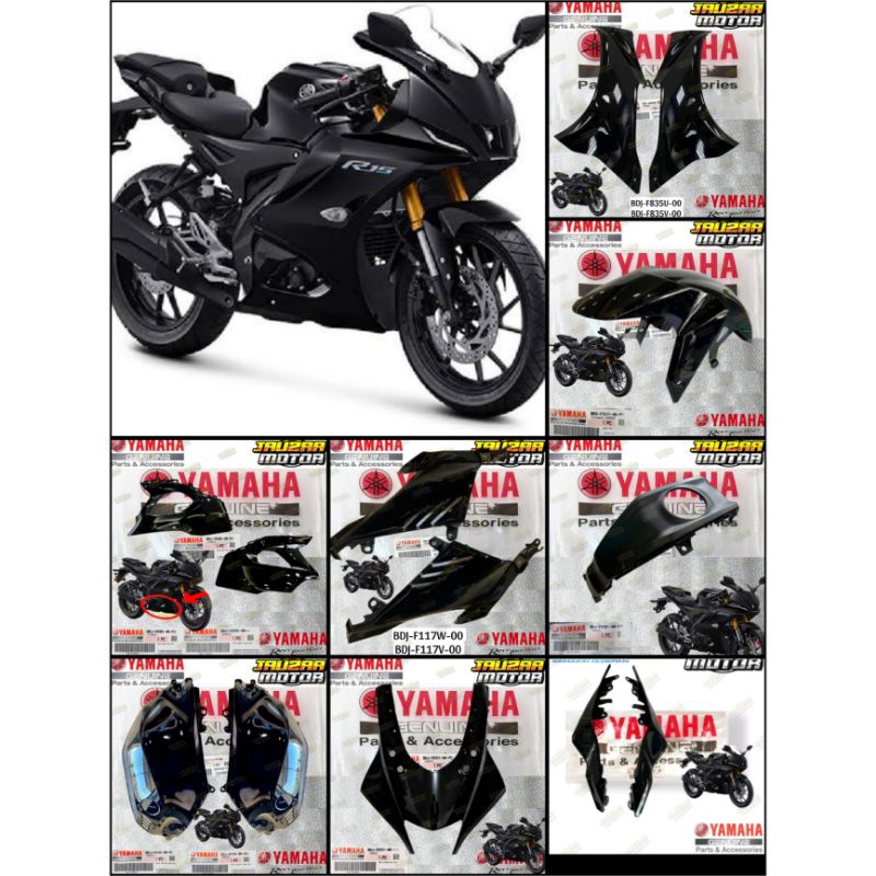 Jual COVER BODY HALUS R15 V4 R15M R15 V4 HITAMORIGINAL YAMAHA | Shopee ...
