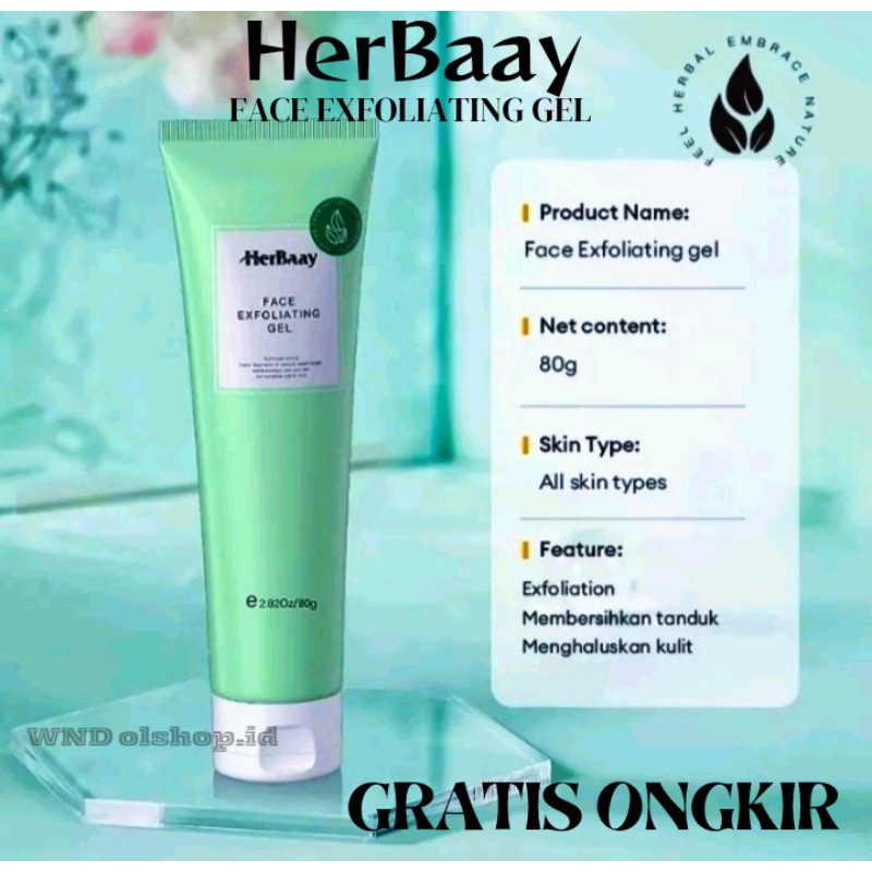 Jual HerBaay [BPOM] 5s Face Exfoliating Gel Gentle Exfoliator Scrub Brightening & Sooth Skin-80g ...