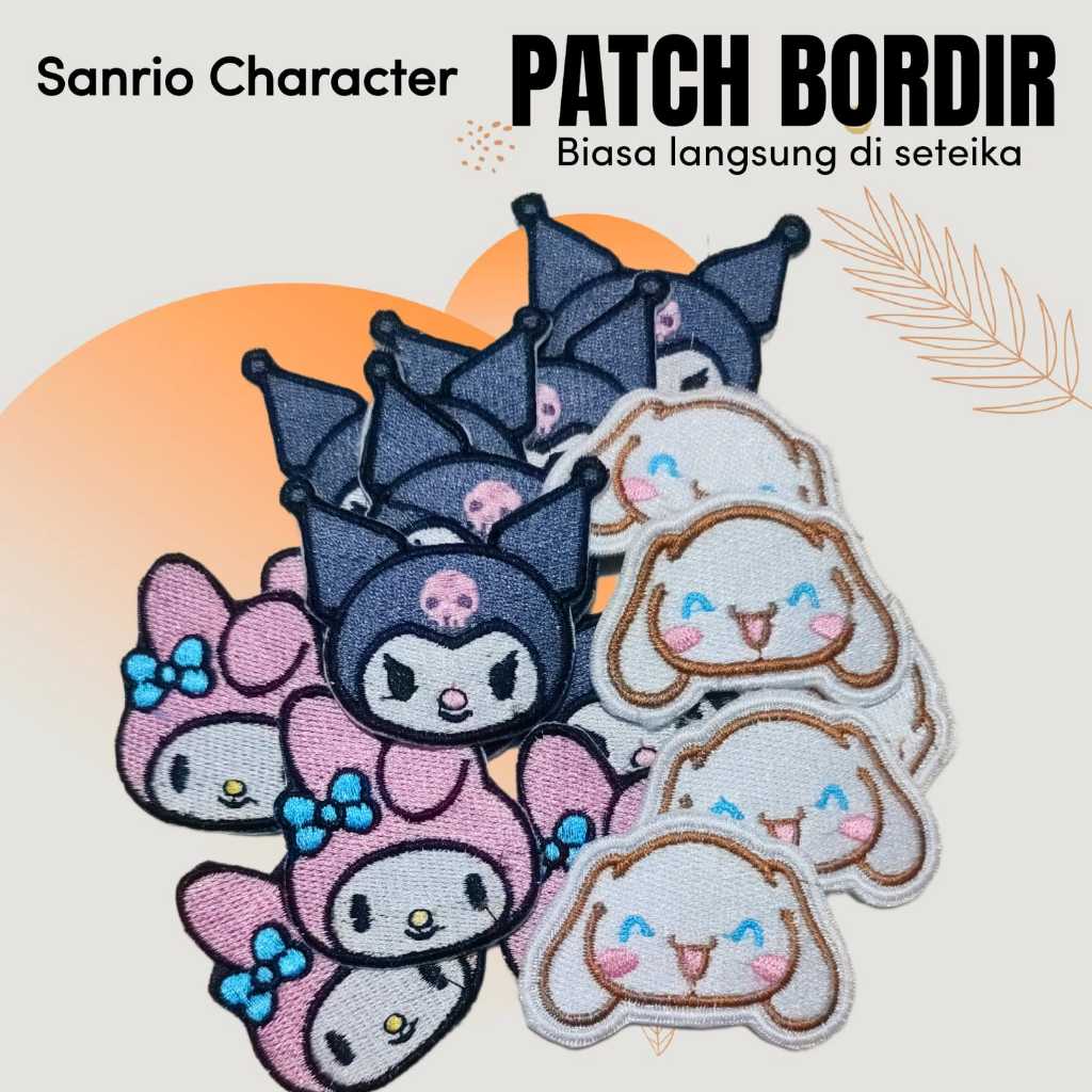Jual Patch Bordir KARAKTER SANRIO | Patch SANRIO | Shopee Indonesia