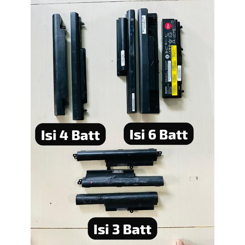 Jual Batre Laptop Baterai Rusak Bekas Laptop Cell Isi 3 4 dan 6 Cell ...