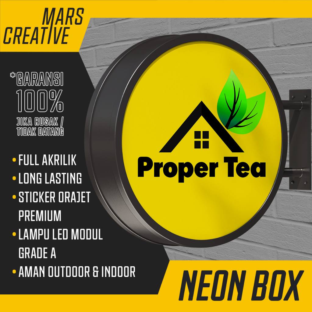 Jual [NEON BOX AKRILIK] - Bentuk Persegi 50 x 80 cm 1 sisi, 2 sisi ...