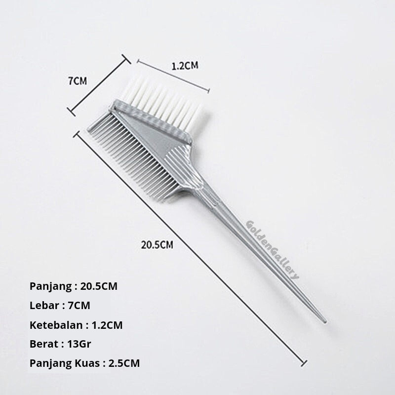 Jual Sisir Semir Tebal Sisir Cat Rambut Abu - Abu | Shopee Indonesia